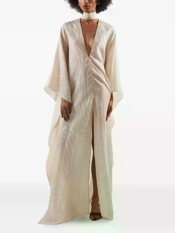TALLER MARMO Tie-neck Maxi Dress