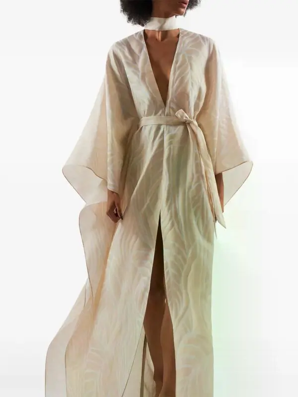 TALLER MARMO Tie-neck Maxi Dress