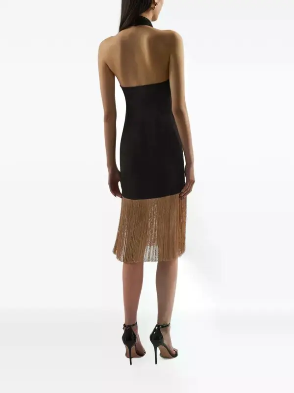 TALLER MARMO Berlin Halterneck Mini Dress - Black