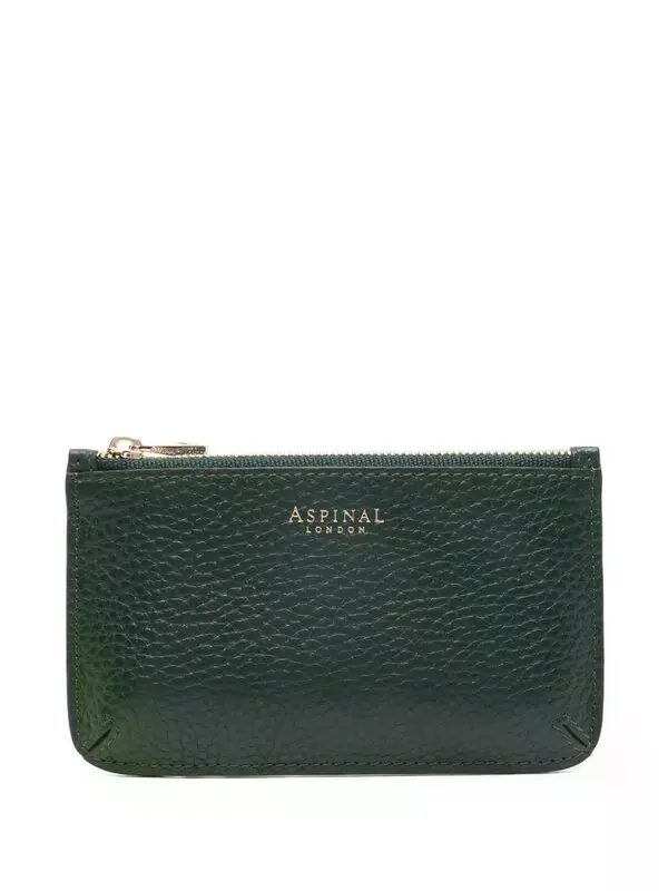 ASPINAL OF LONDON Pebble Card Coin Holder - Green