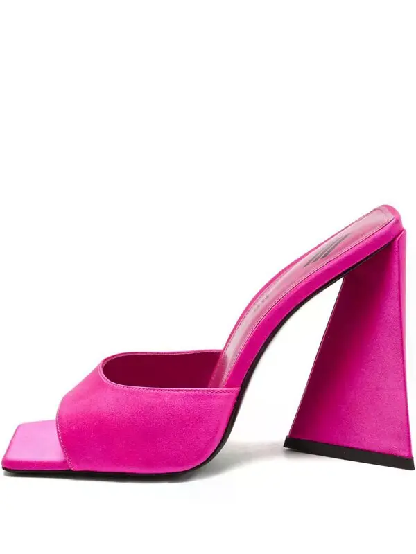 Attico Devon Satin Sandals - Pink