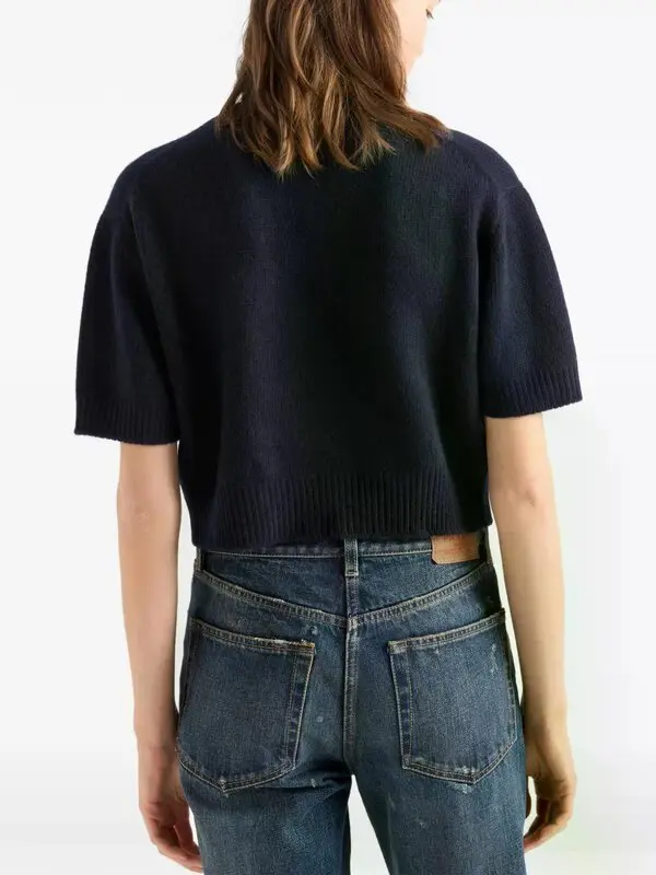 Prada Wool And Cashmere Crew-neck Sweater - Blue