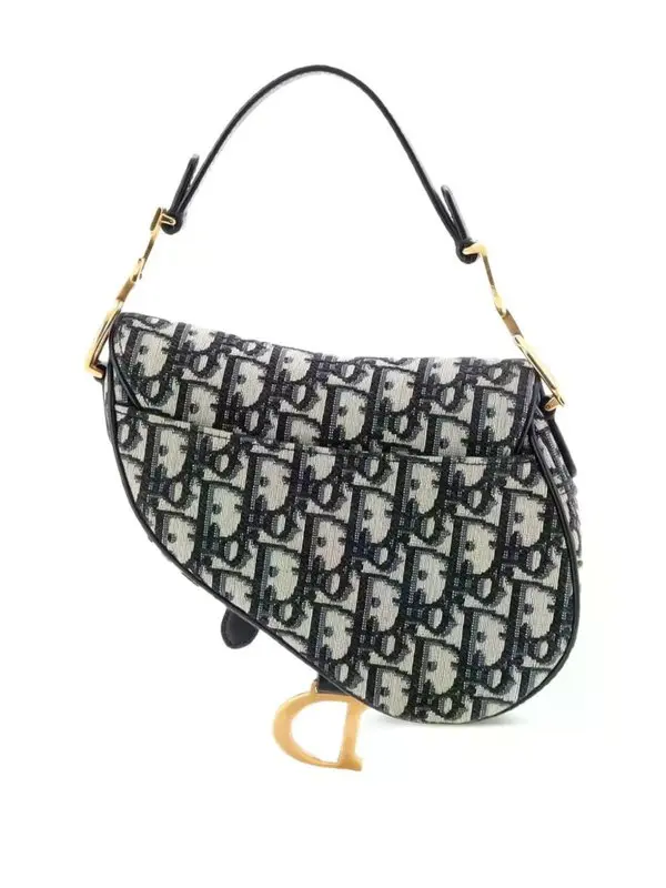 Dior Saddle Handbag Oblique Canvas Mini Shoulder Bag - Blue
