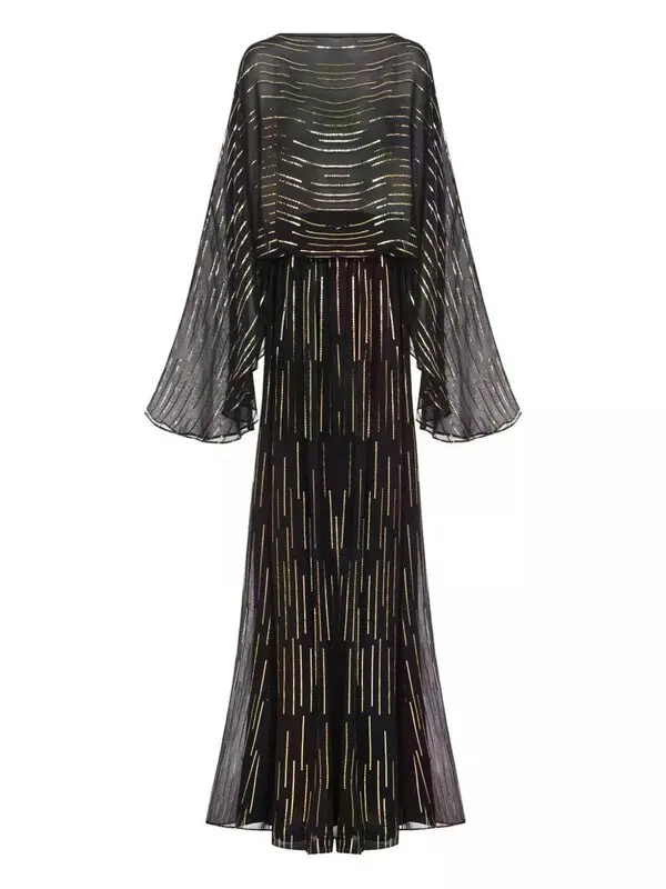 TALLER MARMO Tribeca Striped Maxi Dress - Black