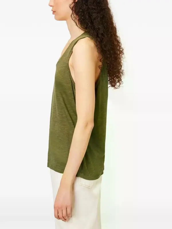 American Vintage U-neck Tank Top - Green