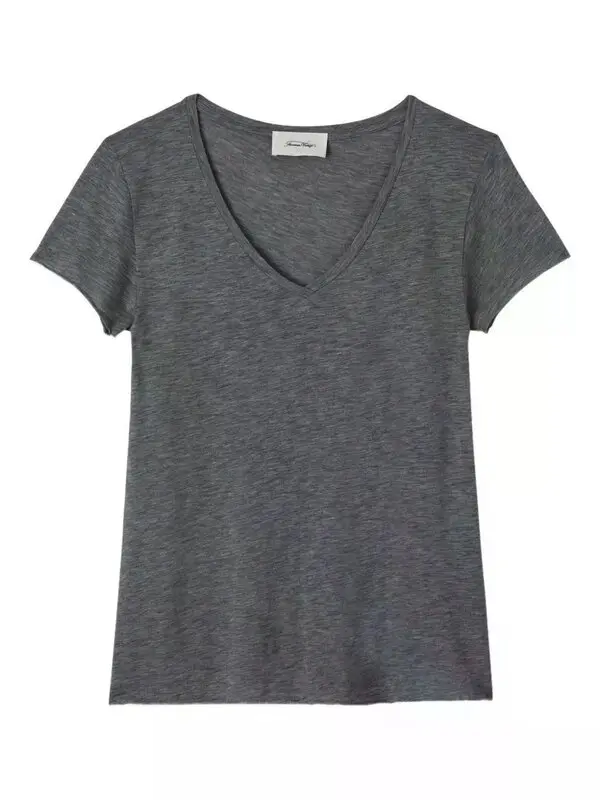 American Vintage V-neck Short-sleeve T-shirt - Grey