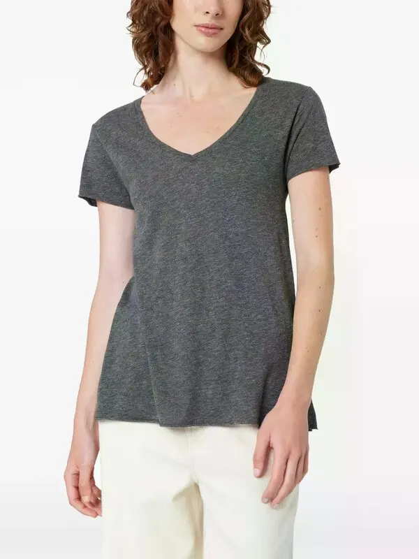 American Vintage V-neck Short-sleeve T-shirt - Grey