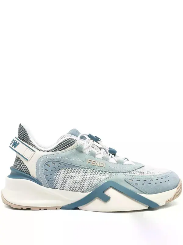 Fendi Lace-up Low Top Sneakers - Blue