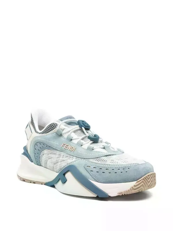 Fendi Lace-up Low Top Sneakers - Blue