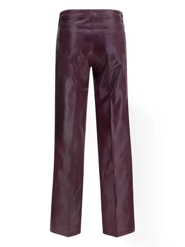 L'Agence Marty Coated Flared Trousers