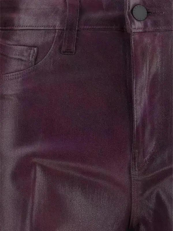 L'Agence Marty Coated Flared Trousers