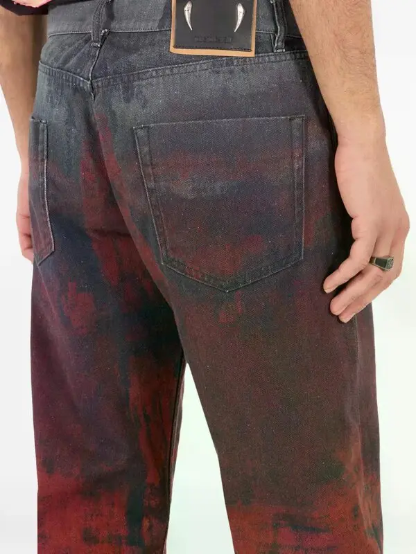 Roberto Cavalli Dyed-effect Mid-rise Jeans