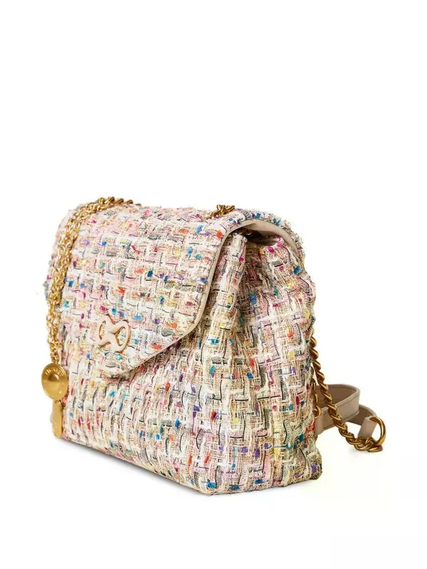 TWINSET Tweed Chain Satchel