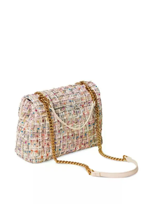 TWINSET Tweed Chain Satchel