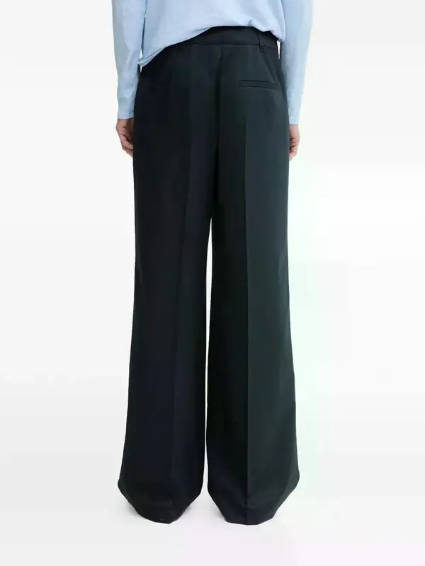 Marc O'polo Pleated Wide-leg Trousers - Blue