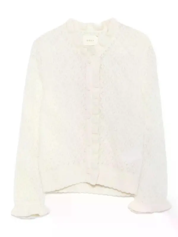 DÔEN Claudie Frills Perforated Cardigan