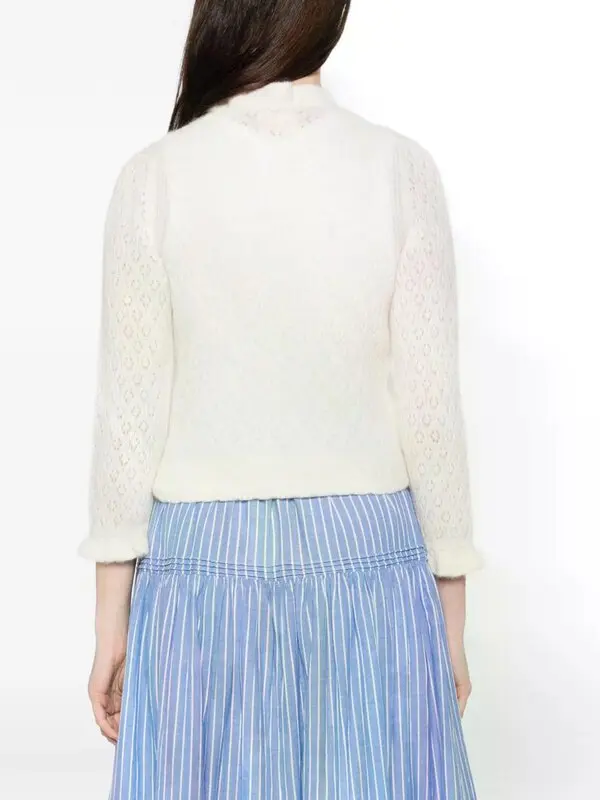 DÔEN Claudie Frills Perforated Cardigan