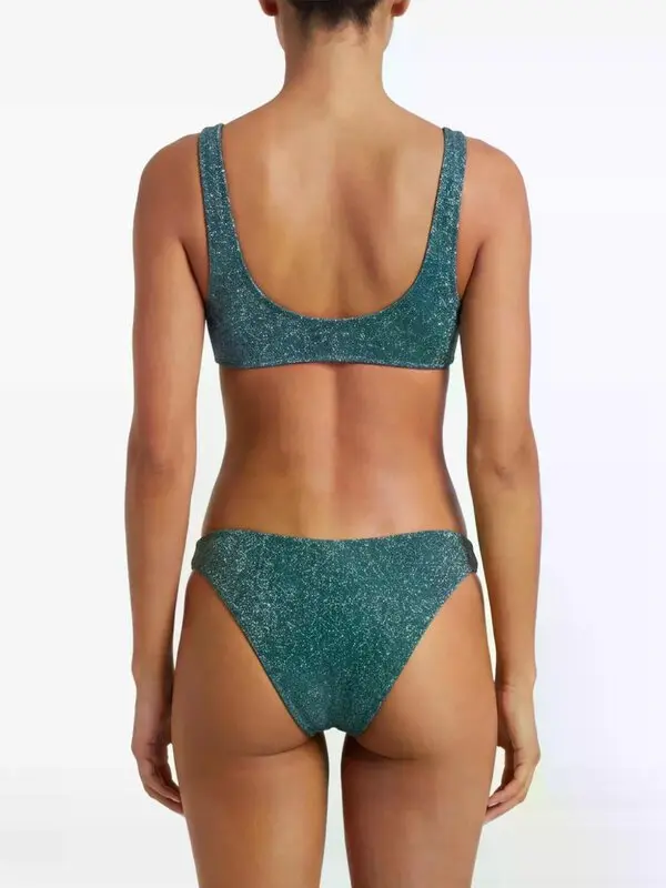Oseree Scoop-neck Bikini - Blue