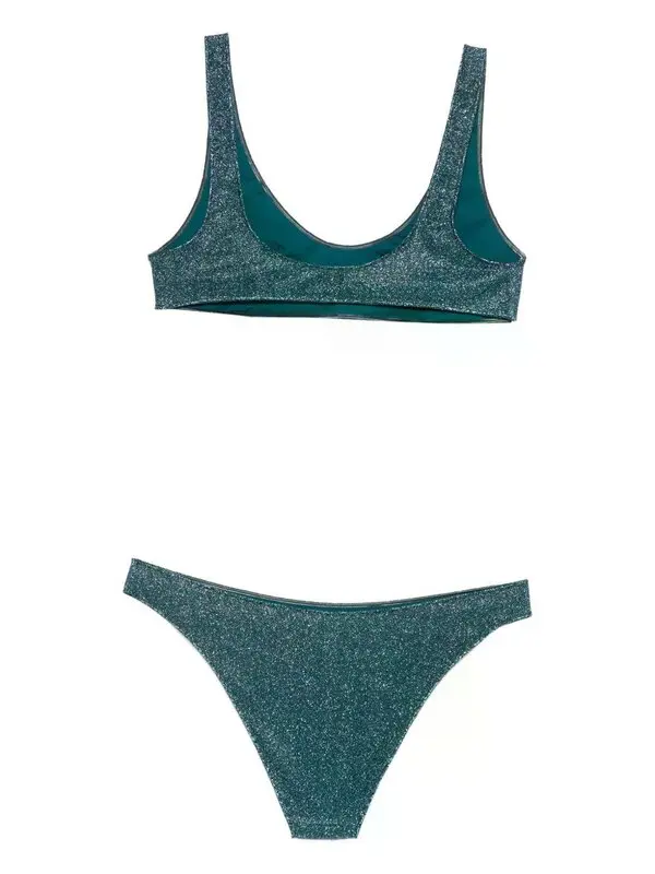 Oseree Scoop-neck Bikini - Blue