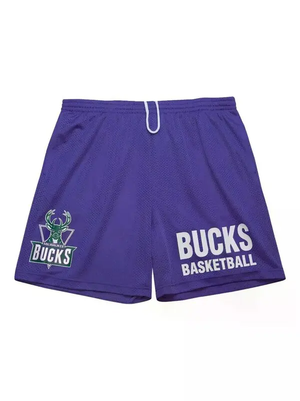 Mitchell & Ness Milwaukee Bucks Hardwood Classics Gameday Shorts - Purple