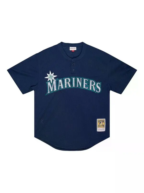 Mitchell & Ness Mlb Mariners Reggie Jackson 1984 T-shirt - Blue