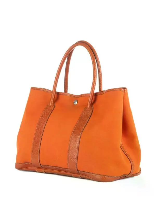 Hermès Leather-trimmed Tote Bag