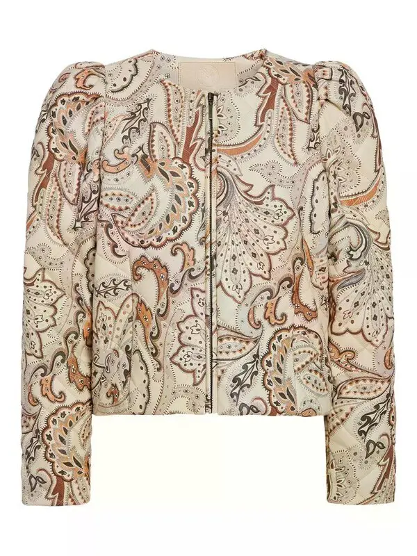 MARIE OLIVER Paisley Print Padded Jacket - Neutrals