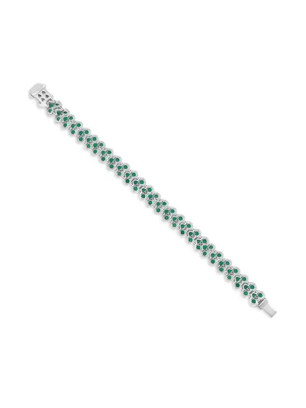 HYT JEWELRY Emerald And Diamond Bracelet
