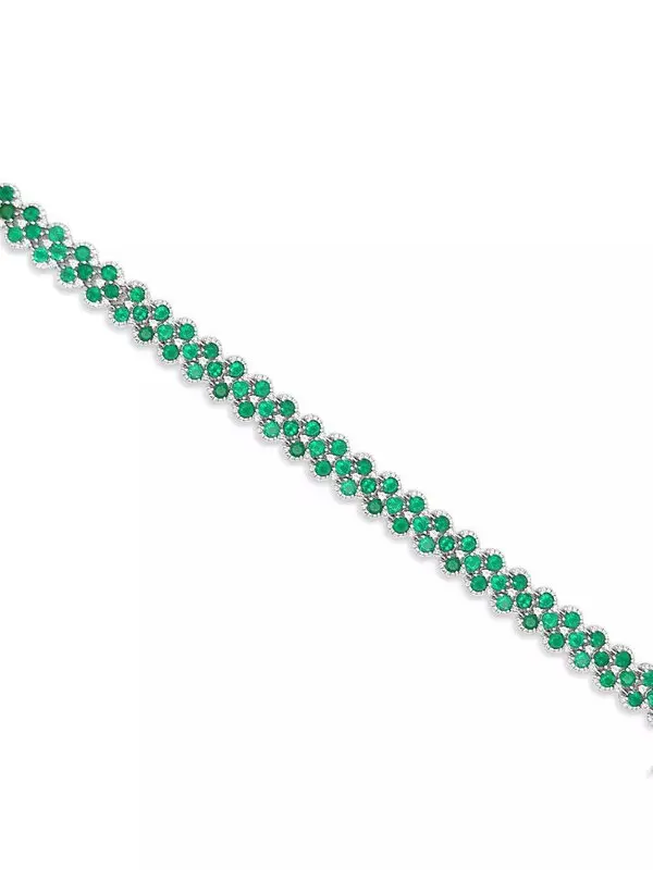 HYT JEWELRY Emerald And Diamond Bracelet