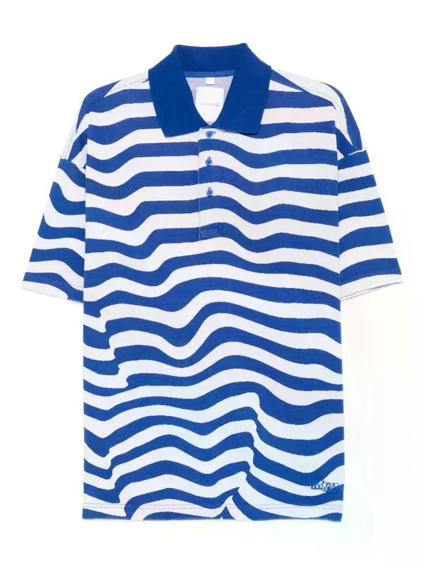 NAPAPIJRI Striped Polo Shirt - Blue