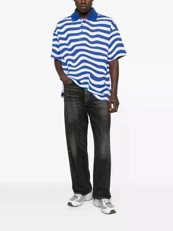 NAPAPIJRI Striped Polo Shirt - Blue