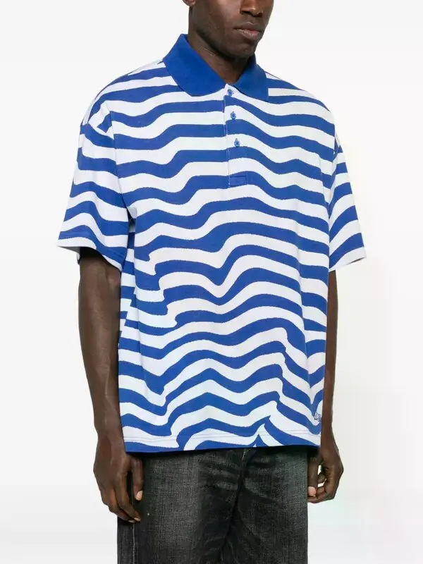 NAPAPIJRI Striped Polo Shirt - Blue