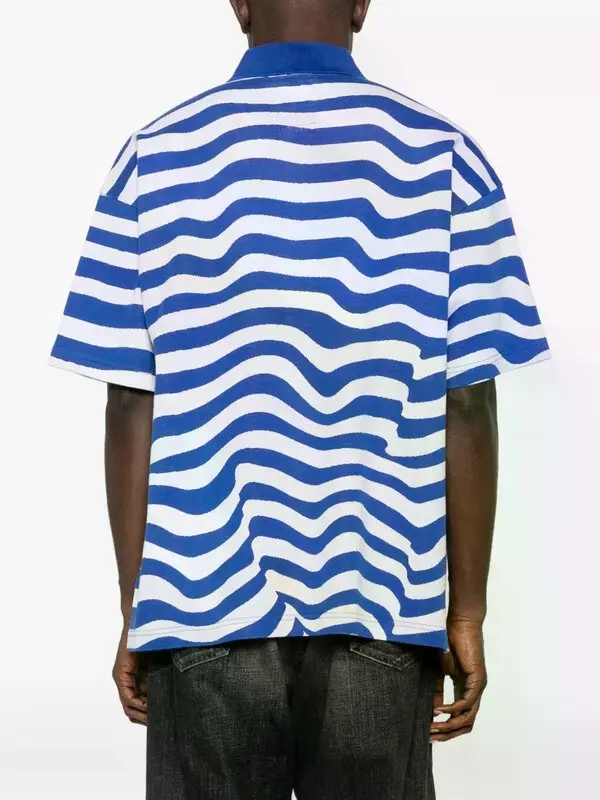 NAPAPIJRI Striped Polo Shirt - Blue