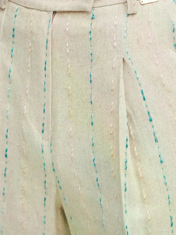 FRACOMINA Striped Pleated Shorts