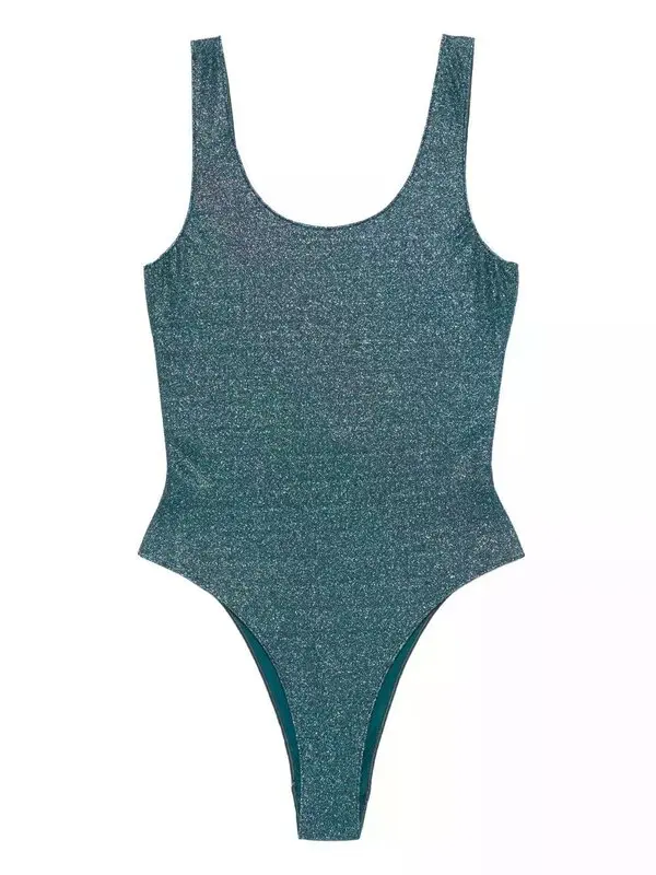 Oseree Shimmering One Piece Swimsuit - Blue