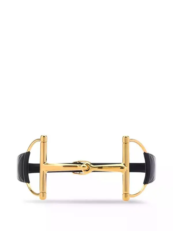 Gucci Horsebit Leather Belt - Gold