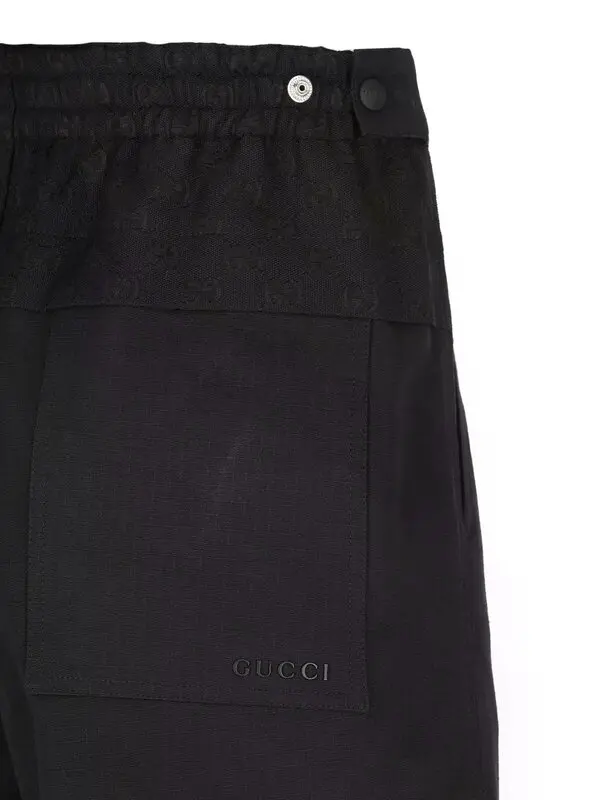 Gucci Paneled Cotton Trousers