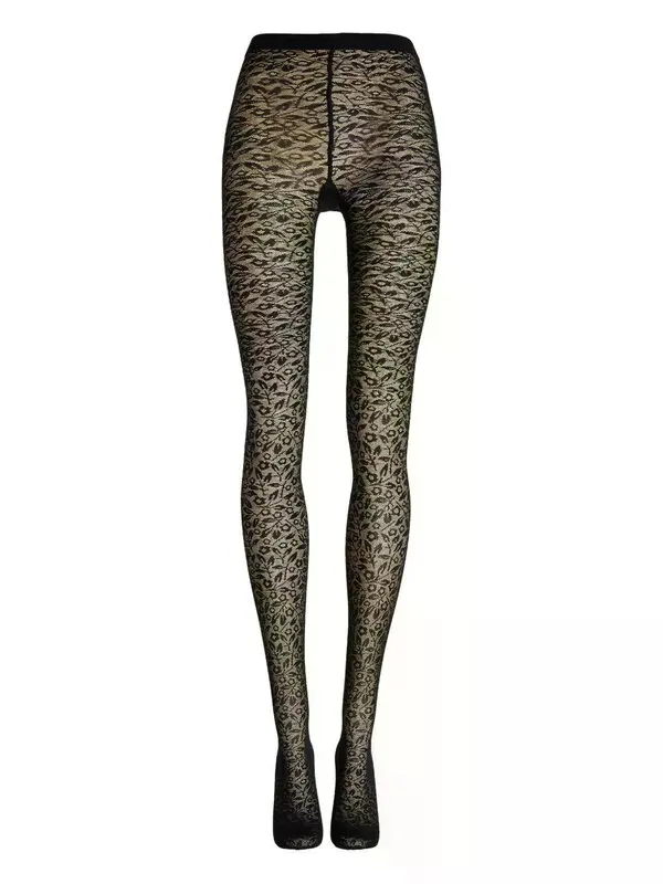 Wolford Floral Tights - Black