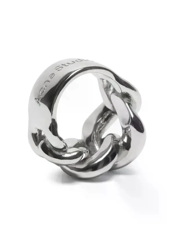 Acne Studios Chain-link Ring - Silver