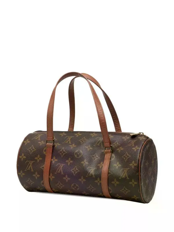 LOUIS VUITTON 1991 Monogram Papillon 30 Handbag - Brown