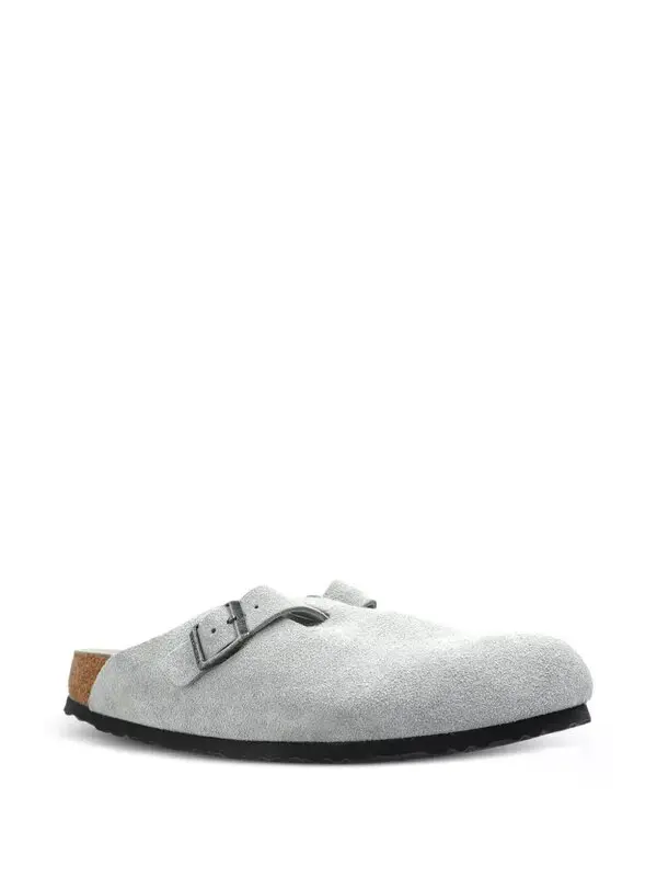 BIRKENSTOCK Boston Suede Clogs - Grey