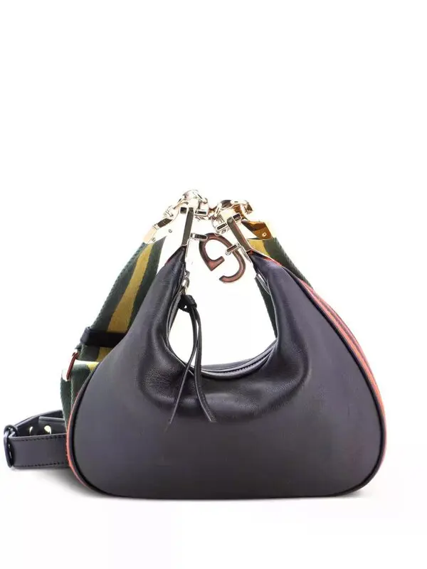 Gucci Attache Shoulder Bag Leather Small - Black