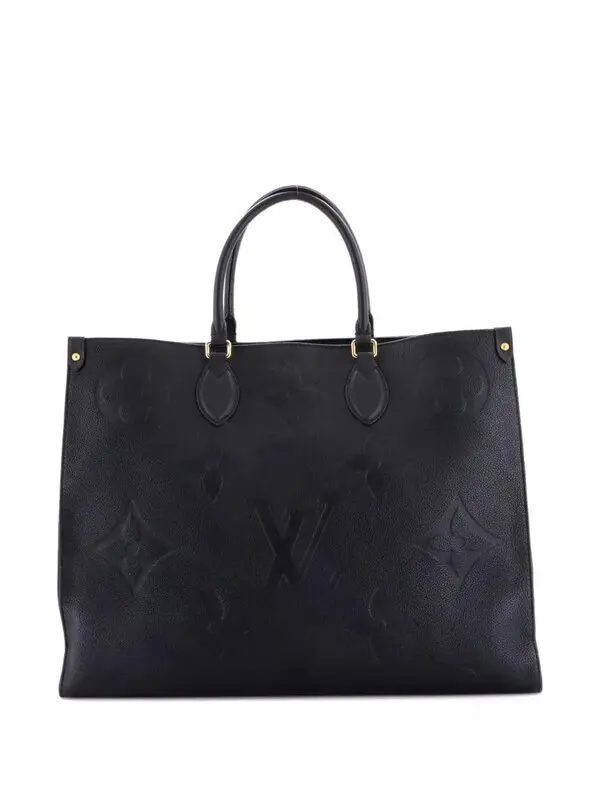 LOUIS VUITTON Onthego Monogram Empreinte Giant Gm Tote Bag - Black