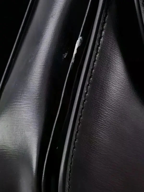 Celine Triomphe Besace Clea Chain Flap Bag - Black