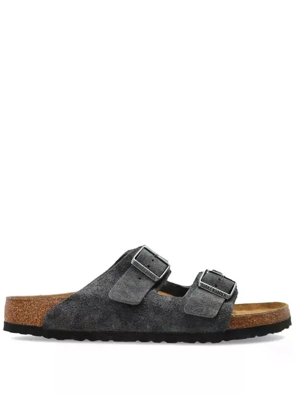 BIRKENSTOCK Arizona Suede Sandals - Grey