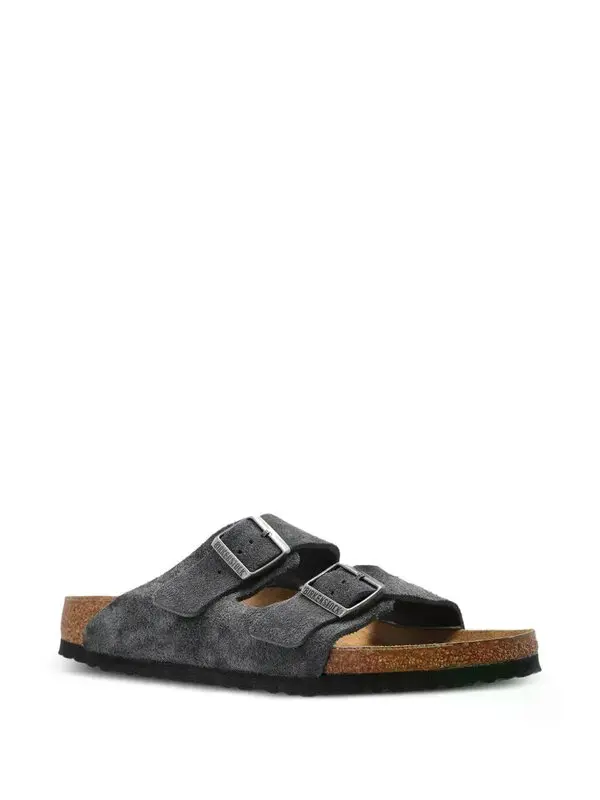 BIRKENSTOCK Arizona Suede Sandals - Grey