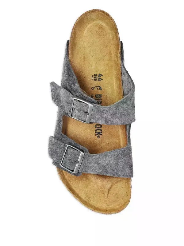 BIRKENSTOCK Arizona Suede Sandals - Grey