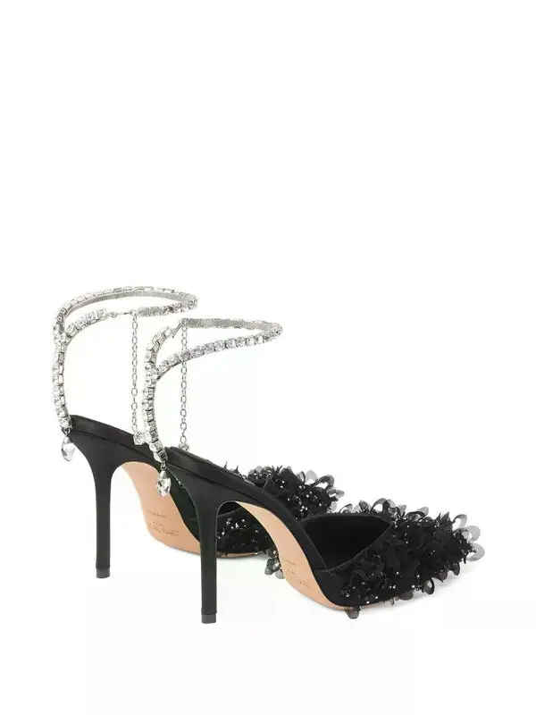 JIMMY CHOO Saeda 100 Pumps With Crystal Embellishments