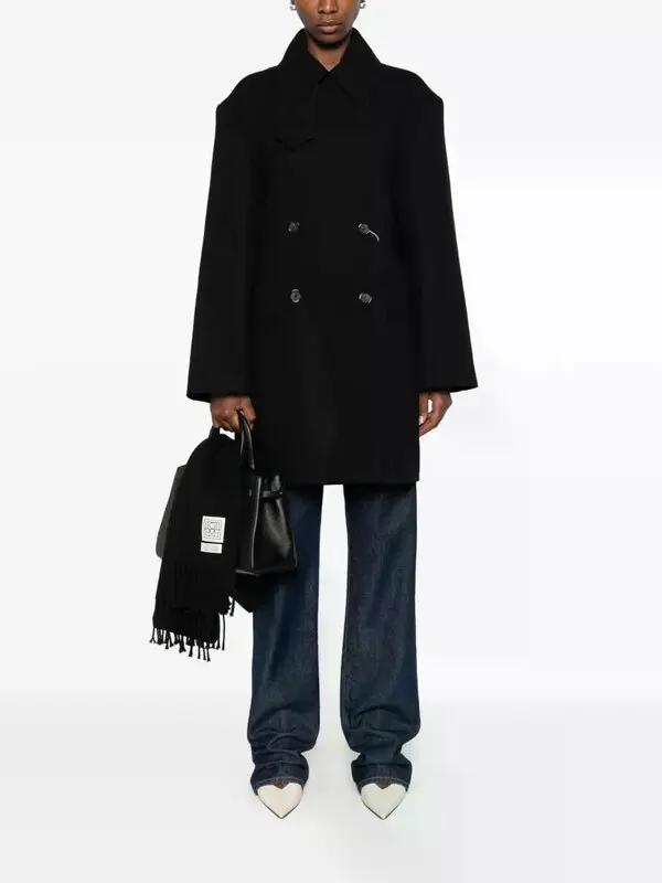 TOTEME Broad Double-breasted Pea Coat