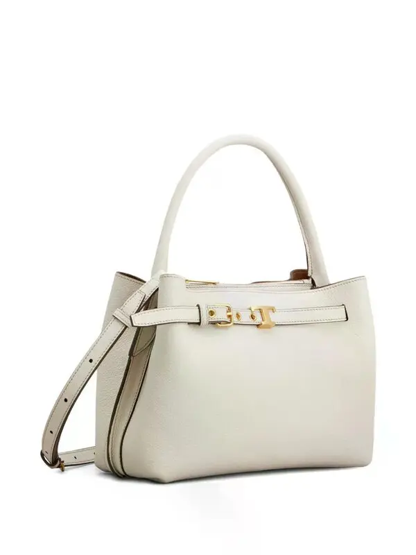 TOD'S Mini Tim Buckle Tote - Neutrals